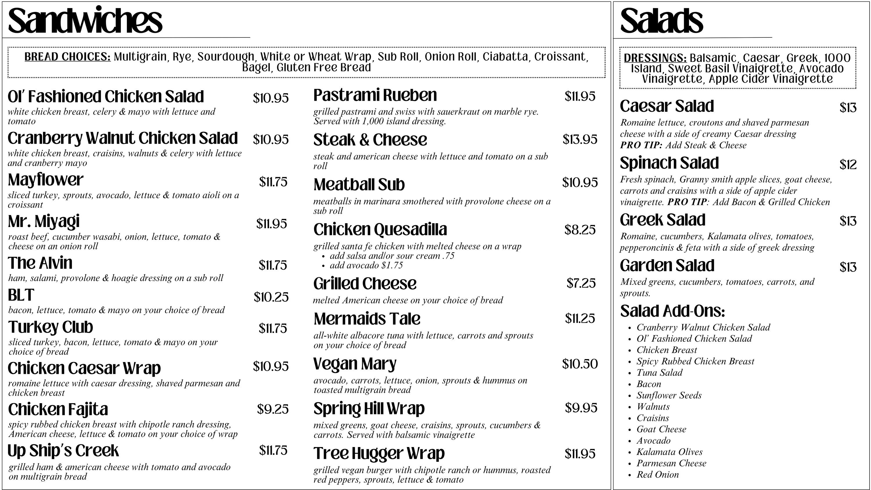 Menus – Daily Brew Coffee House & Lounge