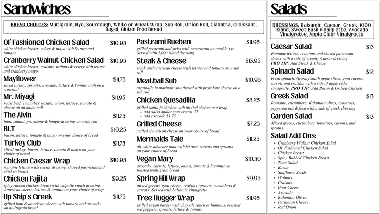 Menus – Daily Brew Coffee House & Lounge